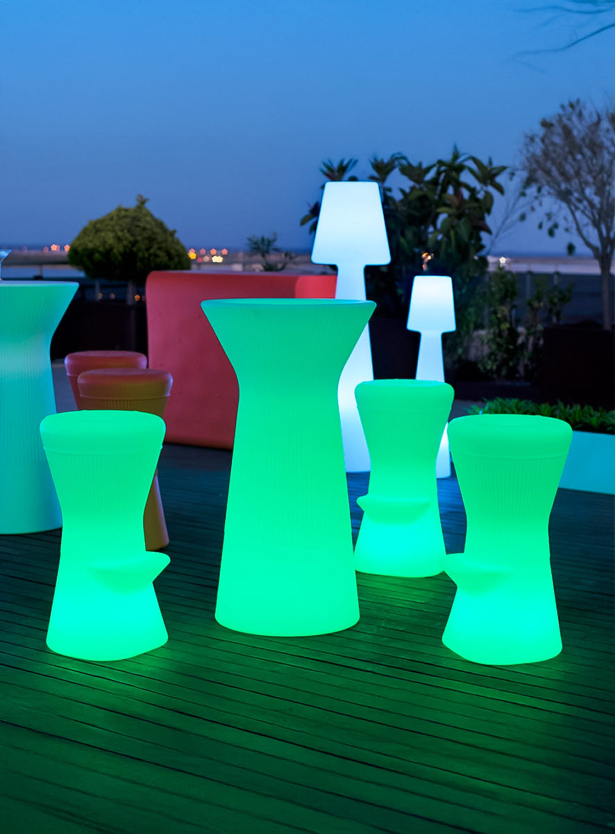 Corfu Bar Stool: Standard or LED Light Option – Newgarden