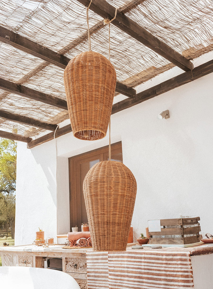Saona 50 Pendant Lamp: Cordless & Natural Look – Newgarden